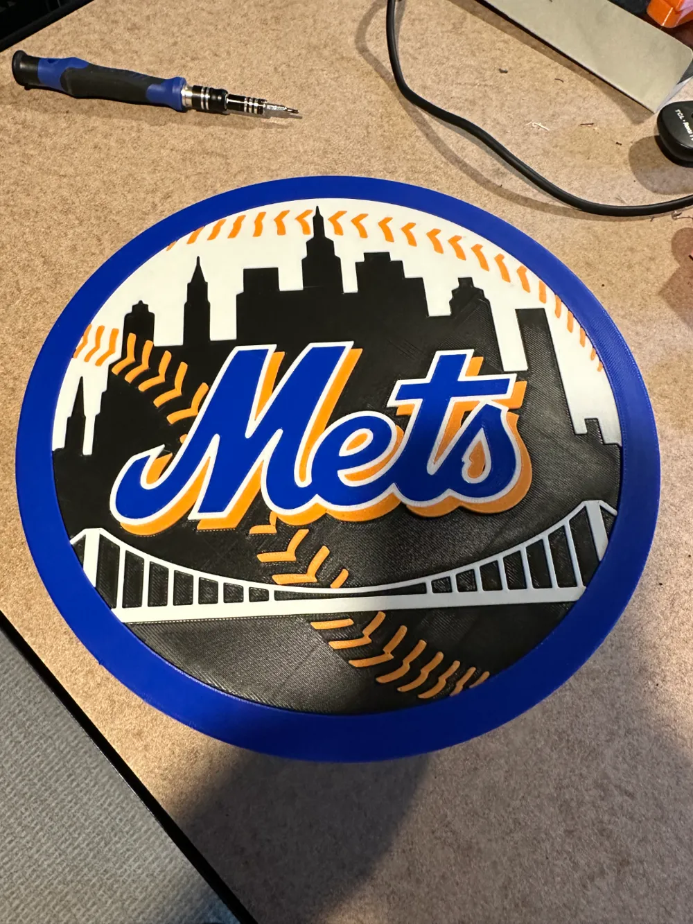Mets Throwback Alternate Logo Wall Plaque by Dasco DesignsMakerWorld: Download Free 3D Models