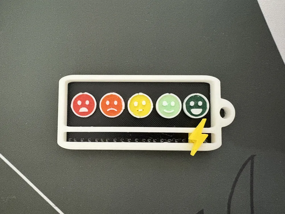 Mood Meter Keychain by genampph MakerWorld: Download Free 3D Models