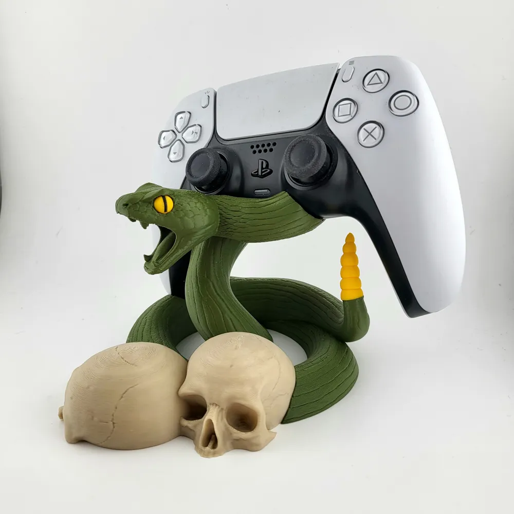 PS5 Controller Stand – PlayStation 5 Holder snake - Free 3D Print Model ...