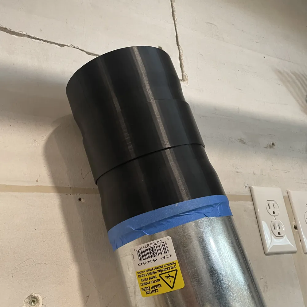 6" Metal Duct to 6" Flex hose by Jonah MakerWorld: Download Free 3D Models