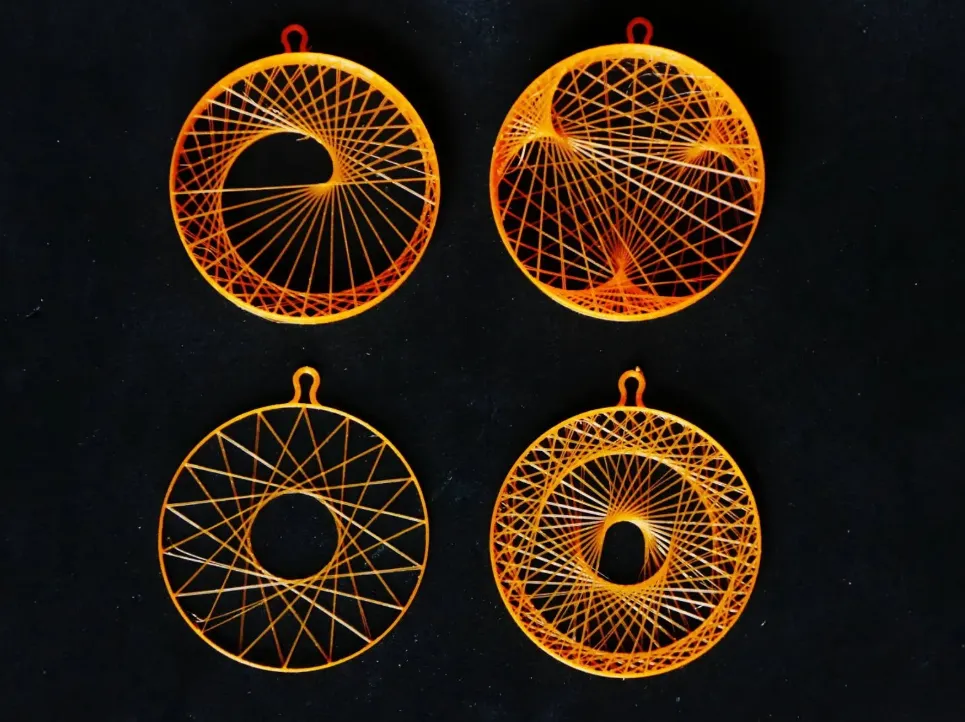 Stringy Art Christmas Ornaments – 13 Designs by MKPrints3D - MakerWorld