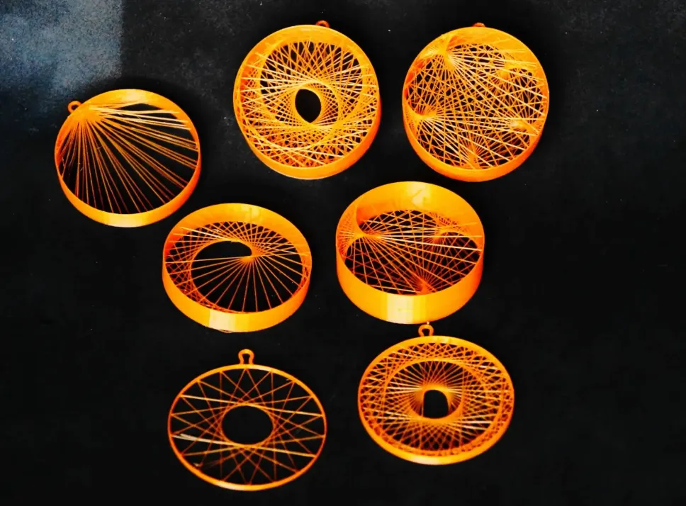 Stringy Art Christmas Ornaments – 13 Designs by MKPrints3D - MakerWorld