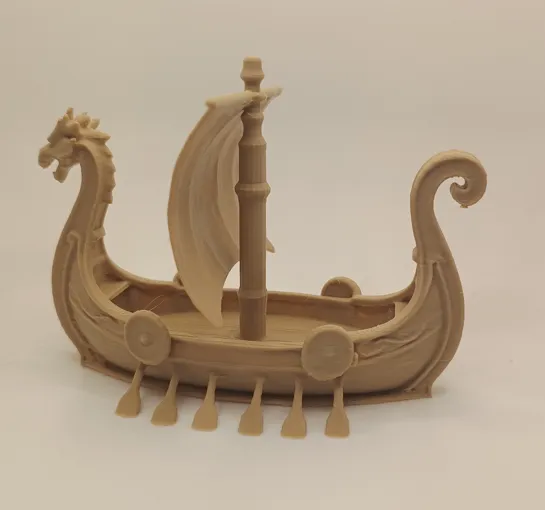 Northern Dragon Battle Boat - Free 3D Print Model - MakerWorld