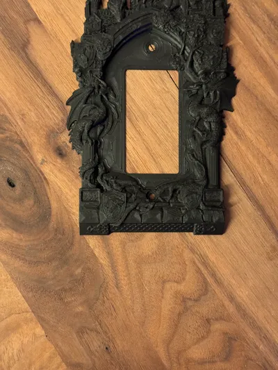 GOT Style Light Switch Cover Remixed by Melted Plastic MakerWorld ...