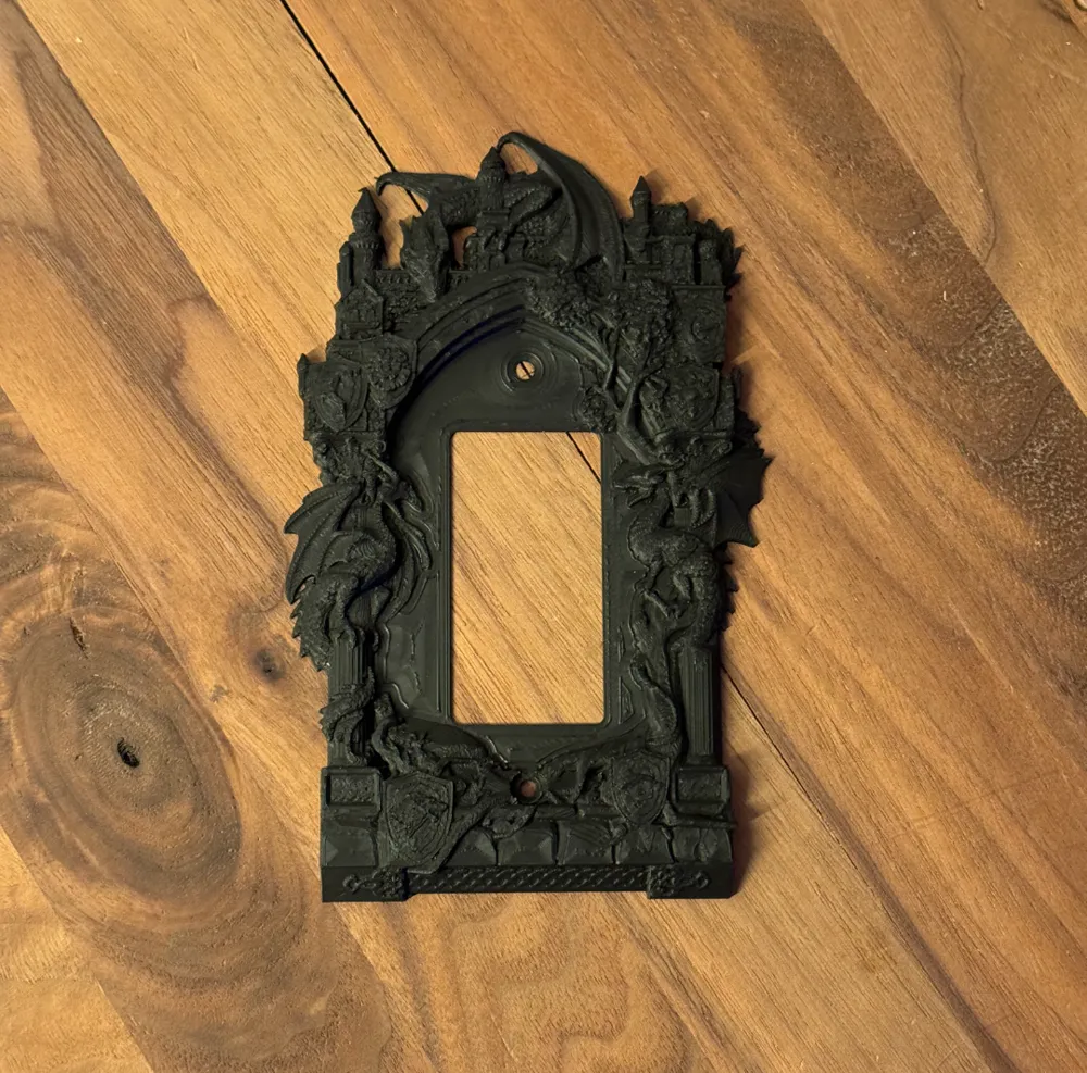 GOT Style Light Switch Cover Remixed by Melted Plastic MakerWorld ...