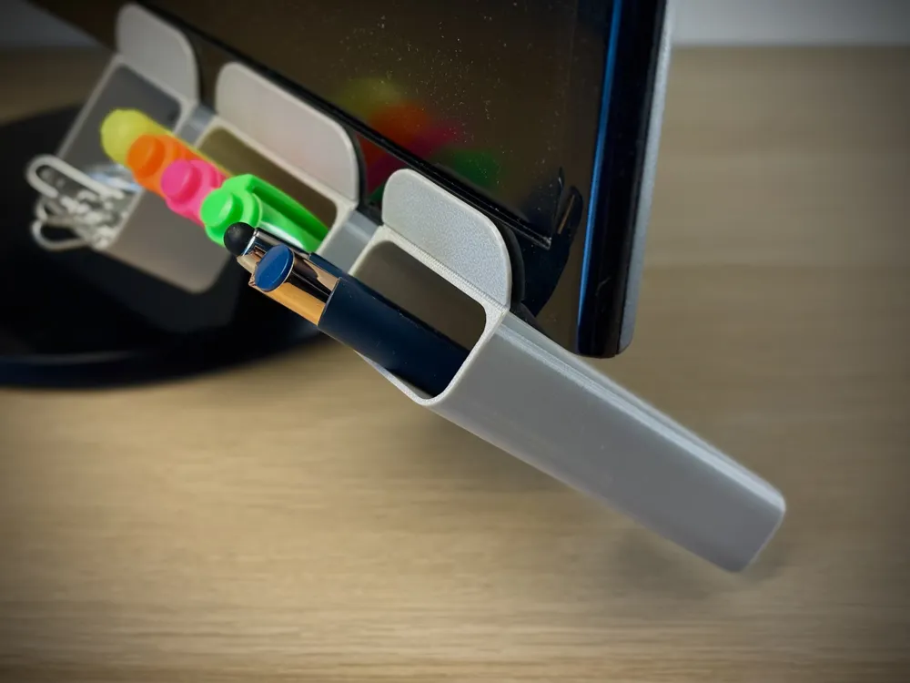 Under Monitor Holder | Organizer | Multiple Sizes by Matthew Ghost MakerWorld: Download Free 3D ...