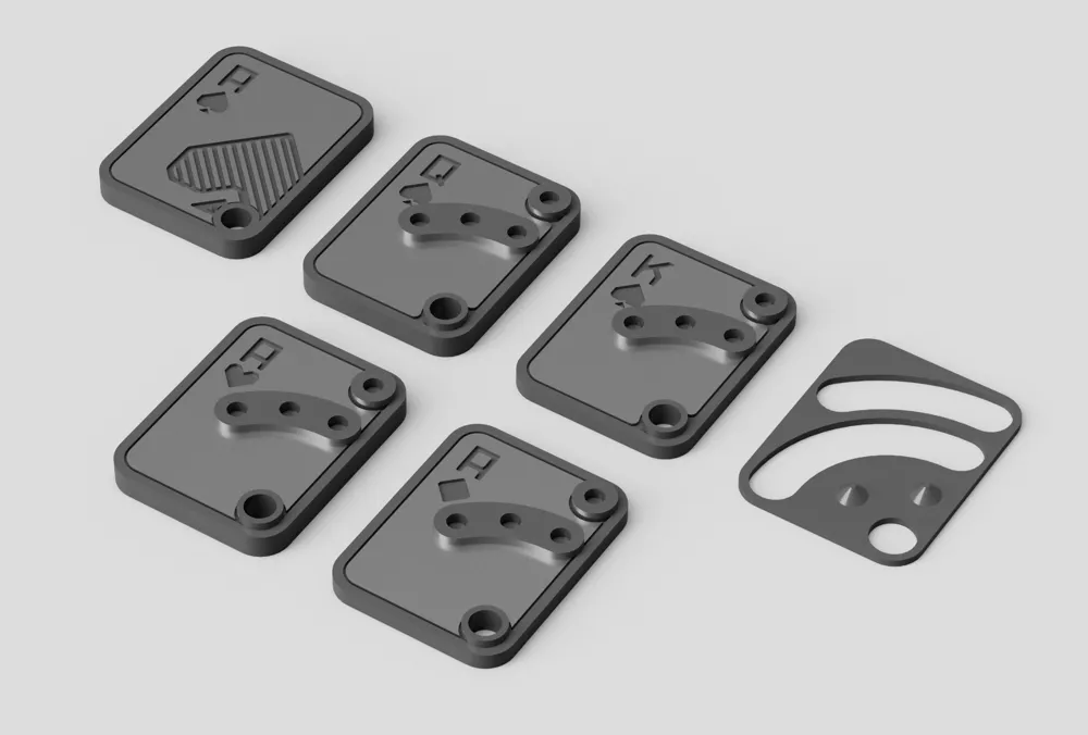 Shuffle AAA / AKQ Modular Fidget Poker Card Slider by CEL Design ...