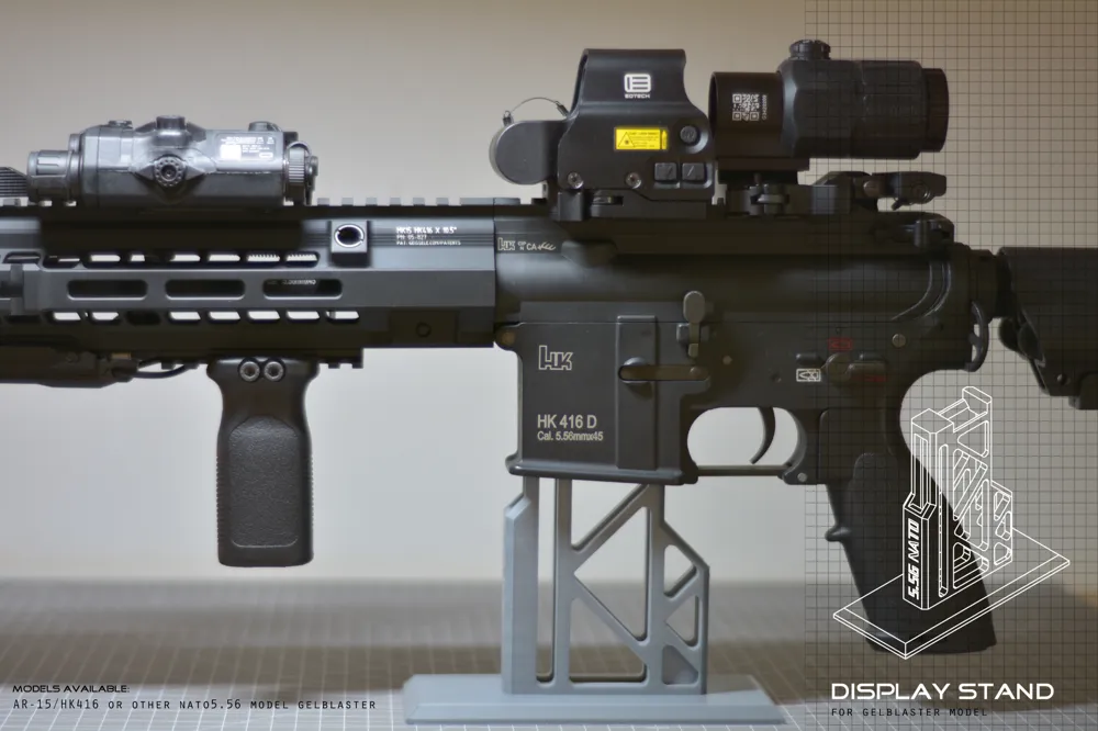 Display stand for toy Gelblaster AR by wisson_sun1989 - MakerWorld
