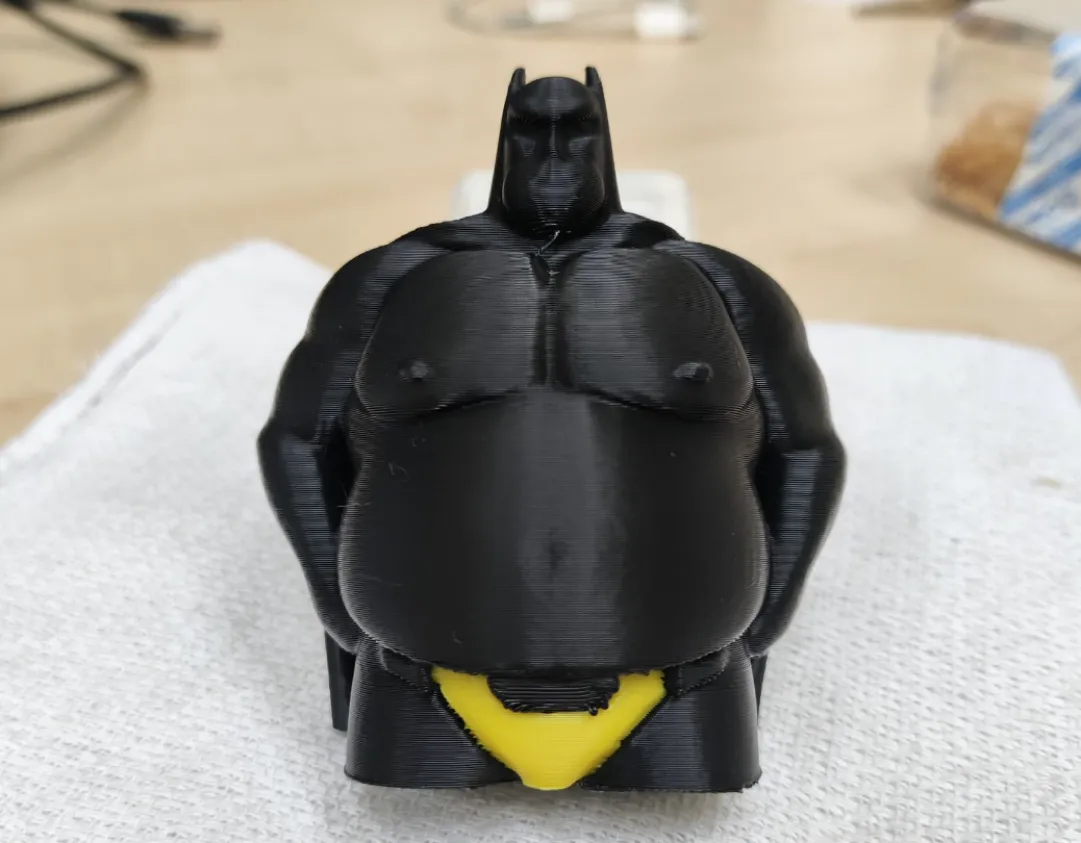 Fat Batman (Yellow Underwear) by Apizaizai MakerWorld: Download Free 3D ...