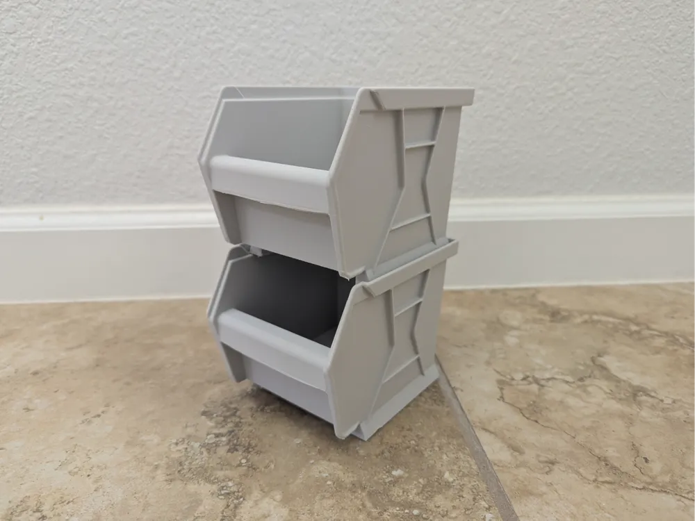 Stackable Bin - Practical Storage - Free 3D Print Model - MakerWorld