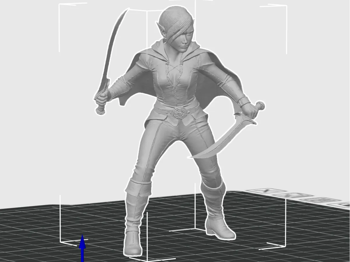 dark elf female thief by michele.montalti MakerWorld: Download Free 3D ...