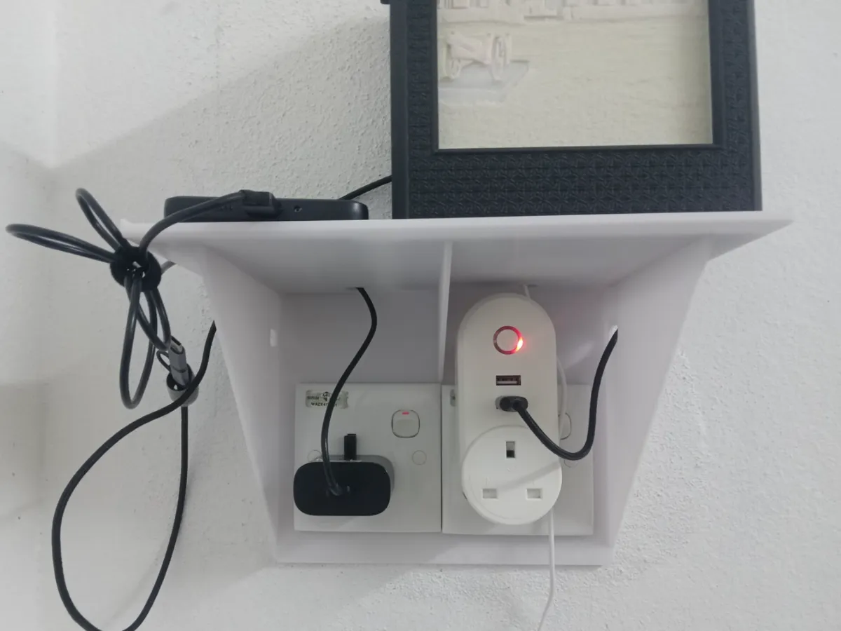 Double Wall Socket Shelf - Free 3D Print Model - MakerWorld
