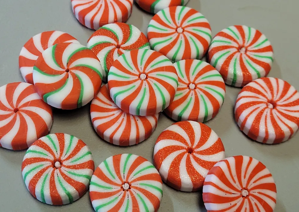 Realistic Christmas Peppermint Candies by phillipjfry MakerWorld ...