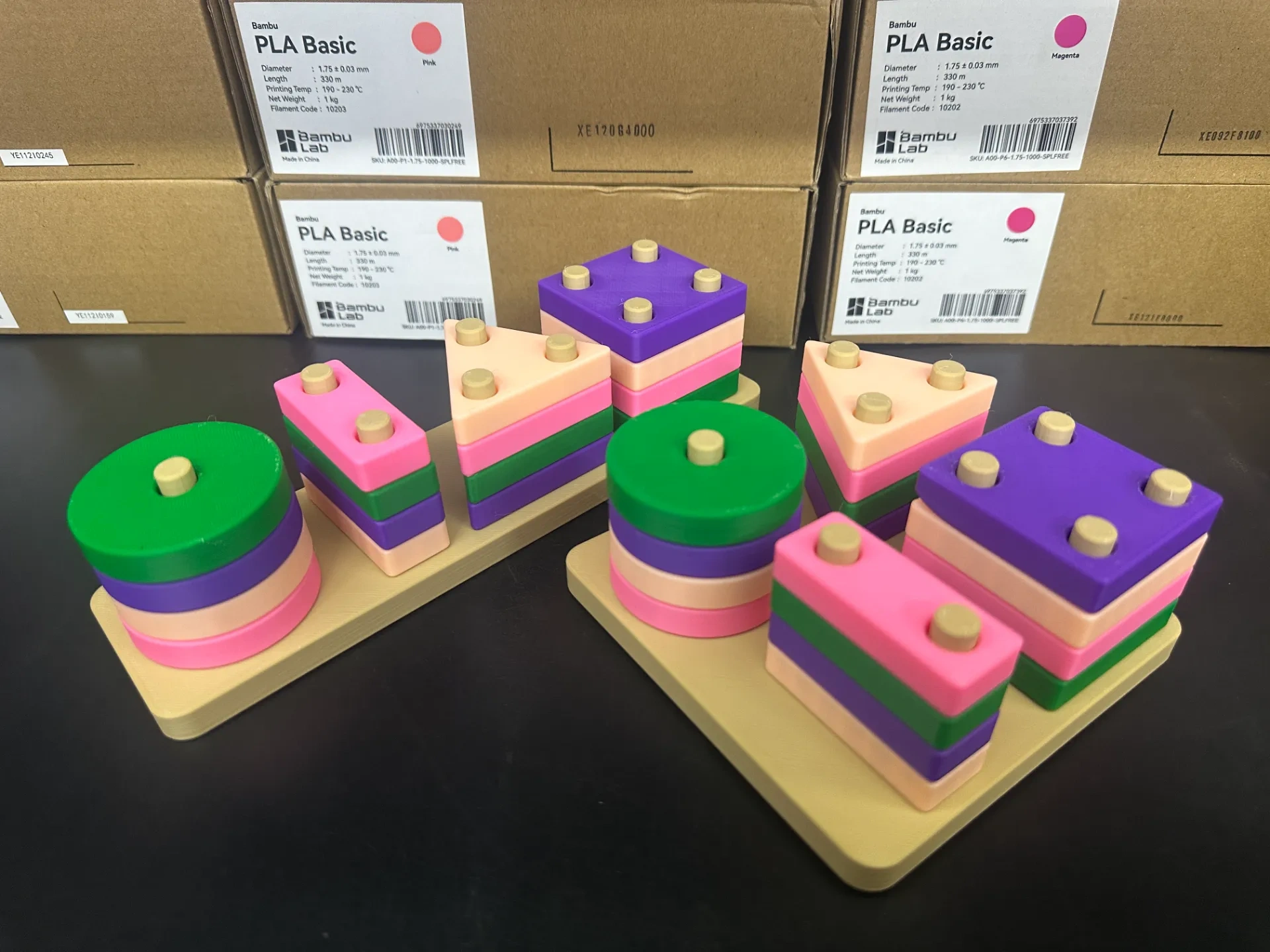 Early childhood education geometric columnar building blocks by Miao ...