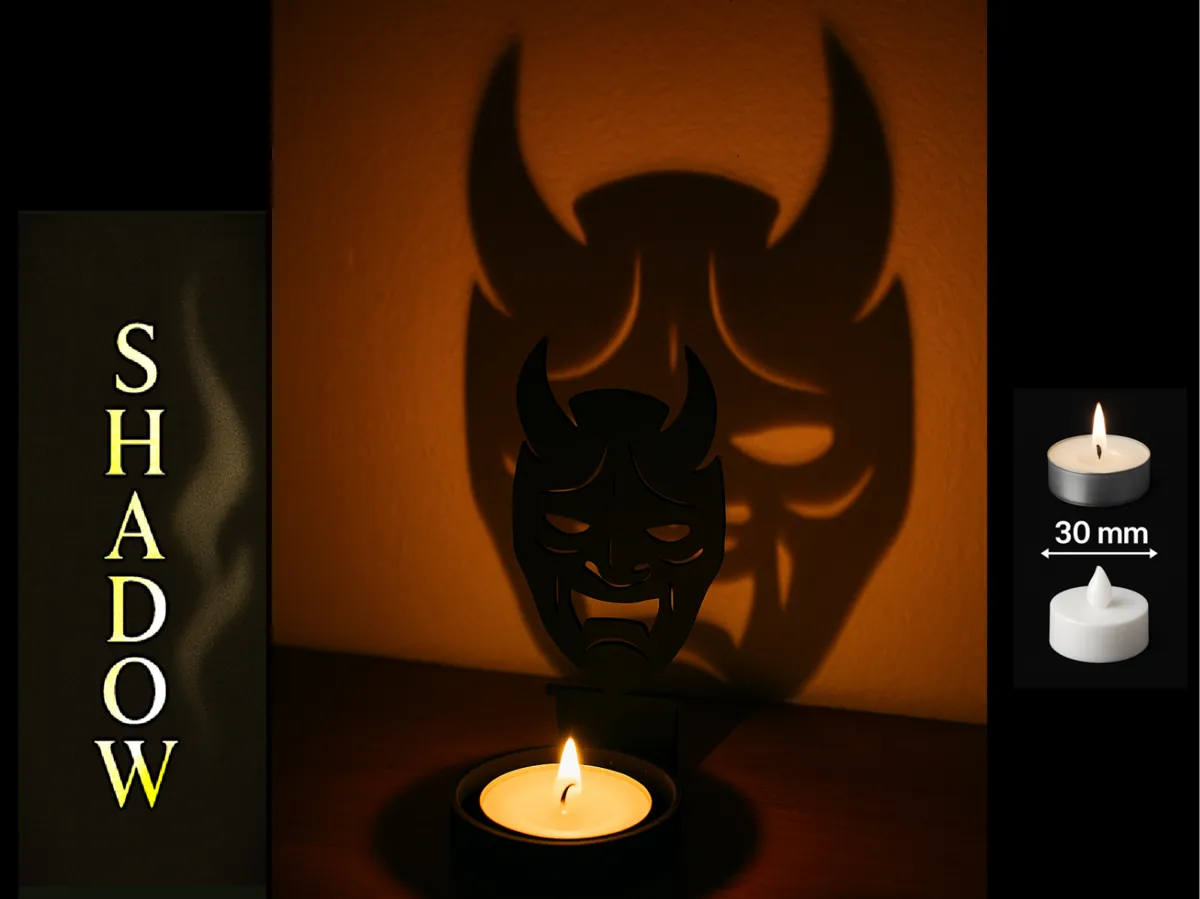 Art des ombres - Masque de démon - Modèle d'Impression 3D Gratuit ...