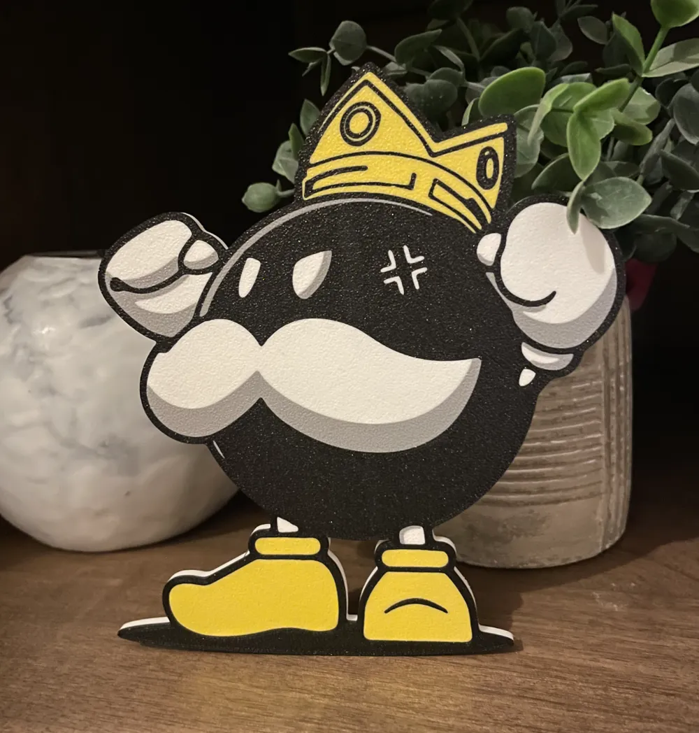King Bob-omb Display / Mario / Game Room / Decor by 3D Prints This Week - MakerWorld