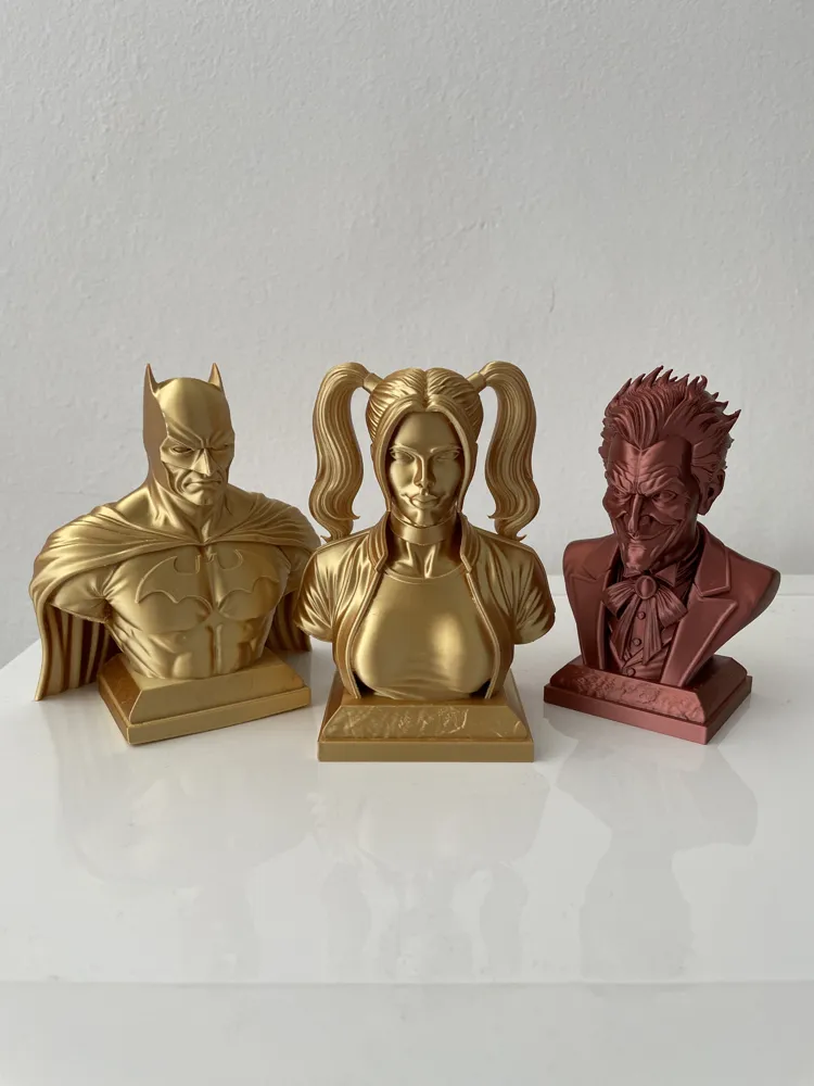Harley, Joker and Batman Bust - Free 3D Print Model - MakerWorld