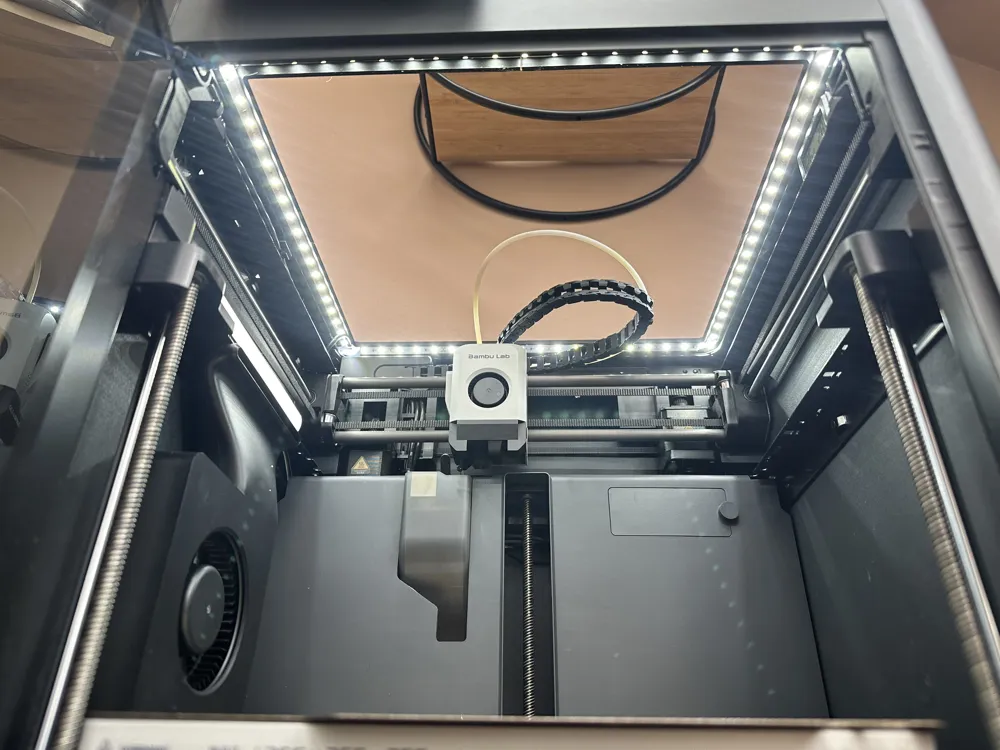 Slim LED Riser X1C/P1S *invisble light source* - Free 3D Print Model ...