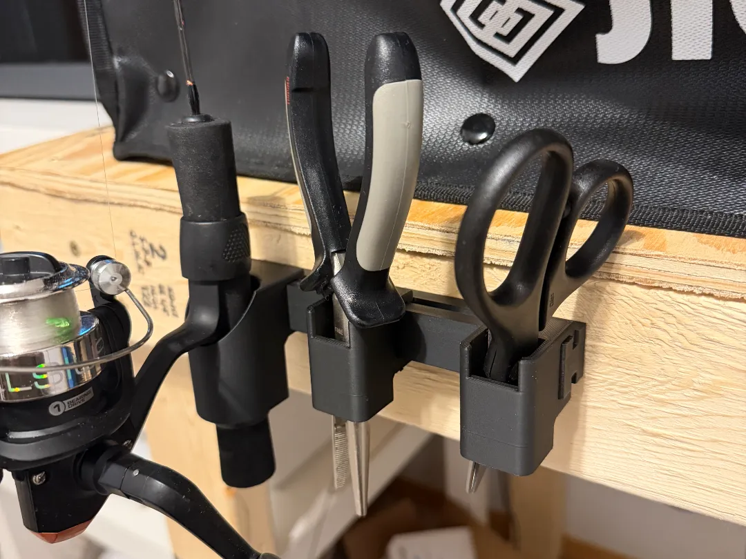 Modular Ice Fishing Holder & Accessories - Free 3D Print Model - MakerWorld