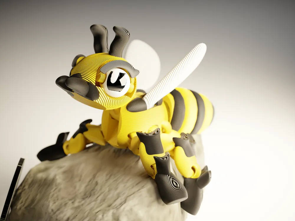 Articulated MINI BEE! - Free 3D Print Model - MakerWorld