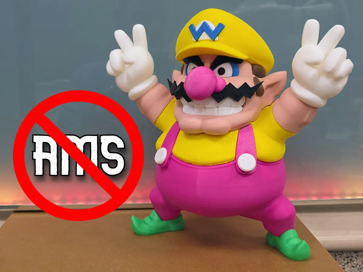 Nintendo's Mario Wario / NO AMS - Free 3D Print Model - MakerWorld
