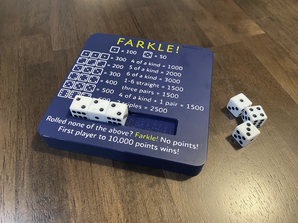 Farkle Dice Game - Free 3D Print Model - MakerWorld