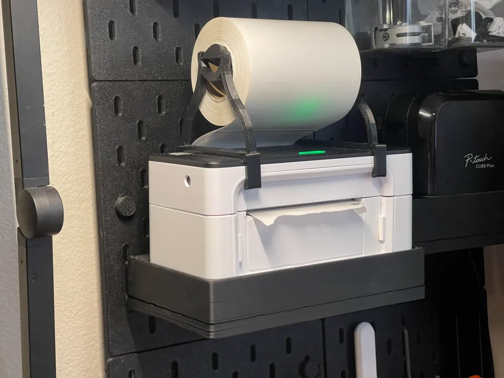 Gridfinity MUNBYN Label Printer Holder by jdwede - MakerWorld