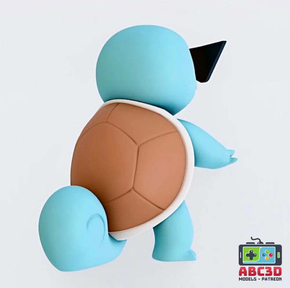Modelo de Squirtle dividido; ¡Gafas incluidas! por ABC3D - MakerWorld