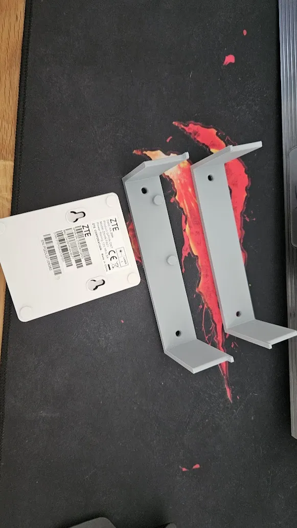 ZTE Wall mount Remixed by GrumpyCat MakerWorld: Download Free 3D Models