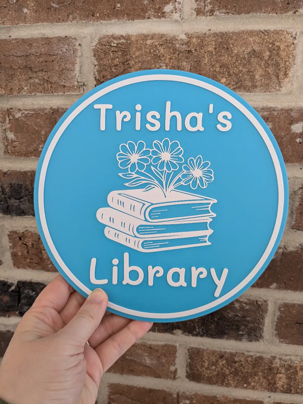 Library Sign CUSTOMIZED PERSONALIZED by GoatMa$ter MakerWorld: Download Free 3D Models