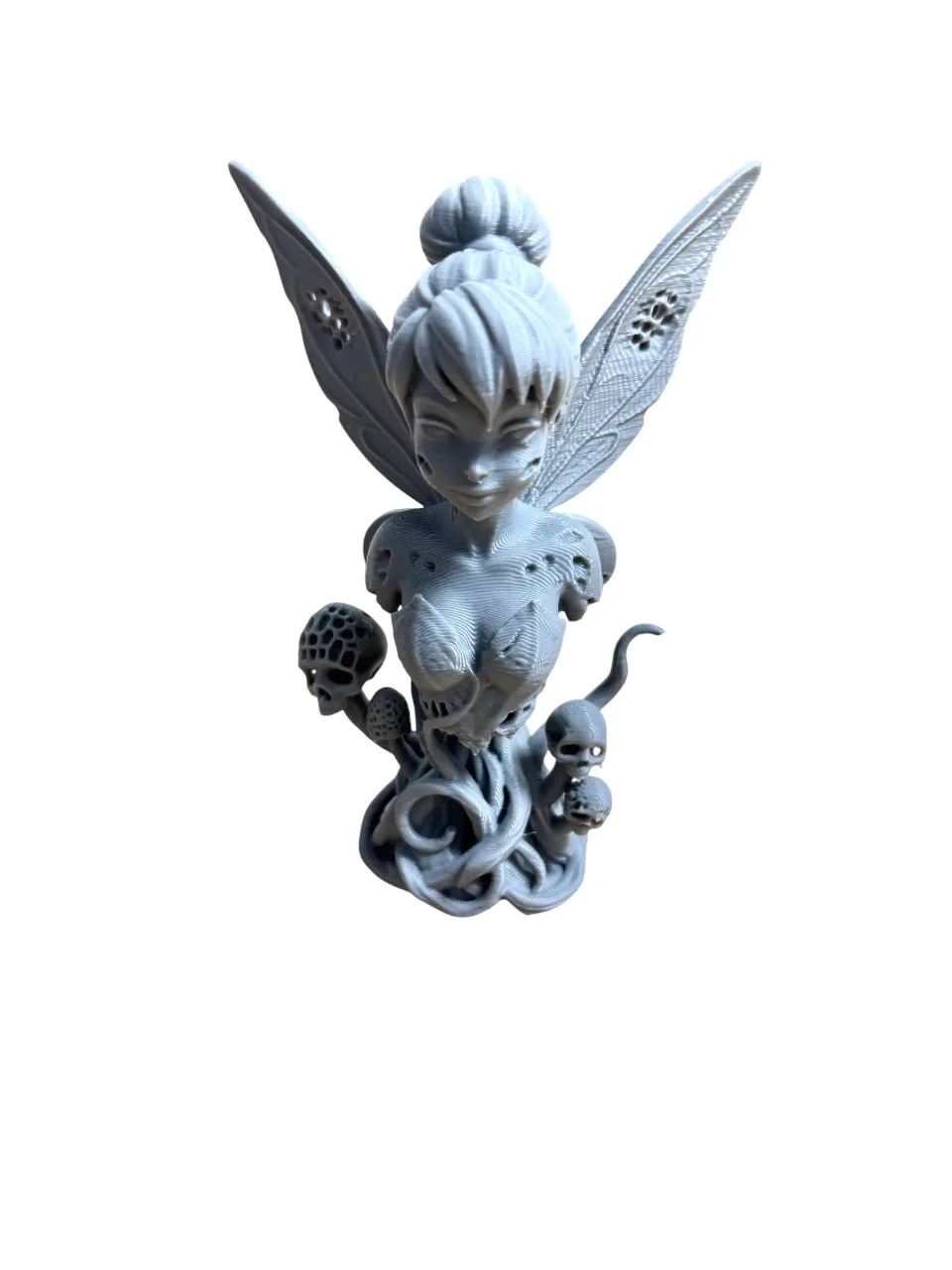 Fairy Figurine Bust Zombie Tinkerbell - Free 3D Print Model - MakerWorld