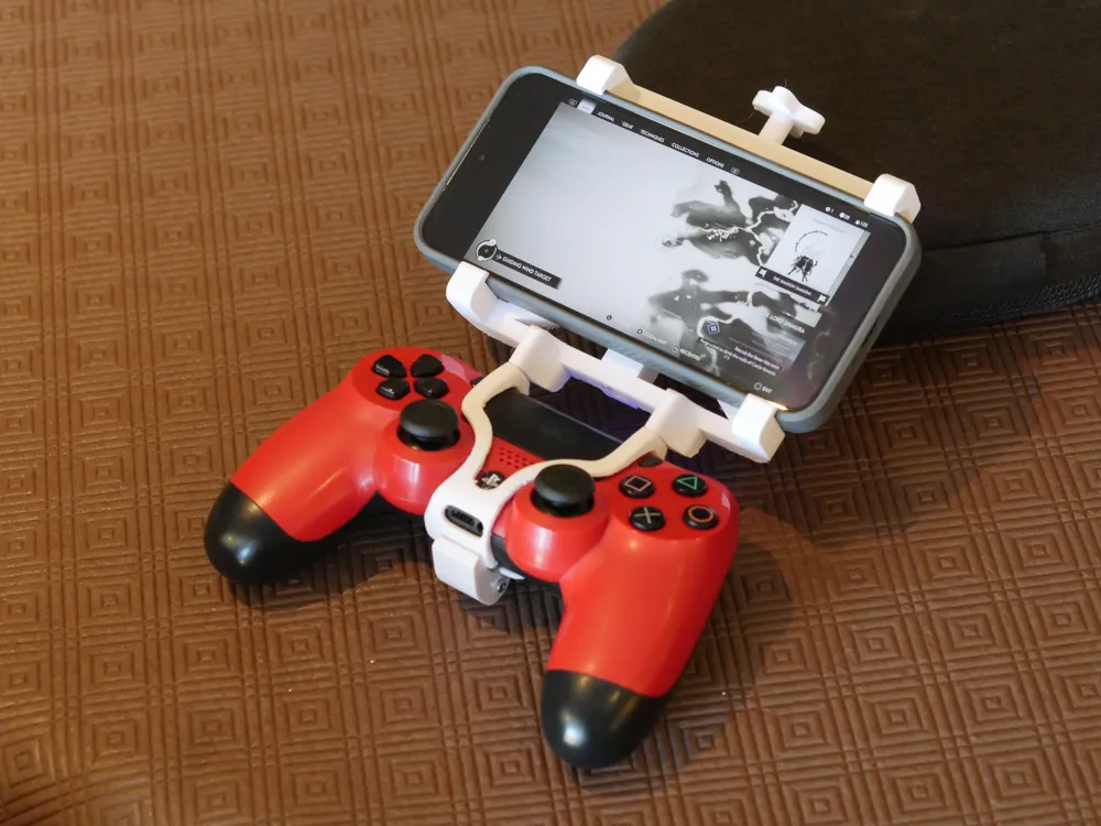 Tall & Wide Smartphone mount for PS4 (Dualshock 4) Remixed by Themi ...