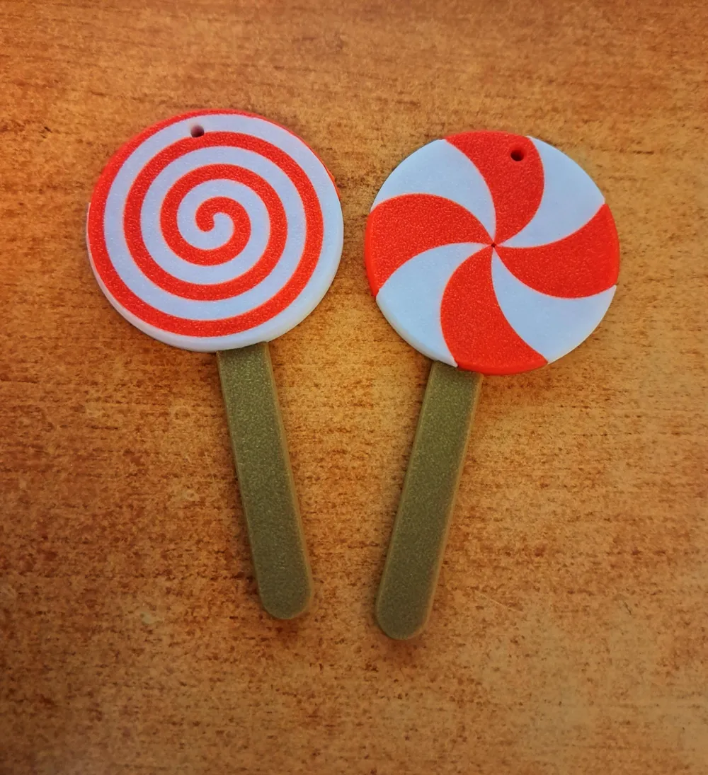 Christmas lollipop decor by Lytographum lab MakerWorld: Download Free 3D Models