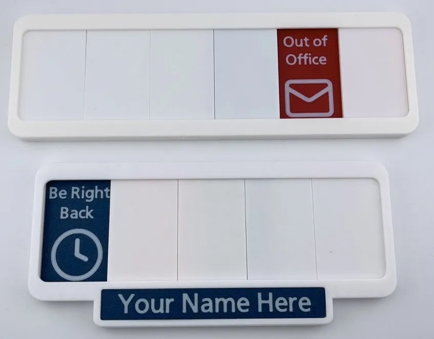 Office Status Indicator Frames - Free 3D Print Model - MakerWorld
