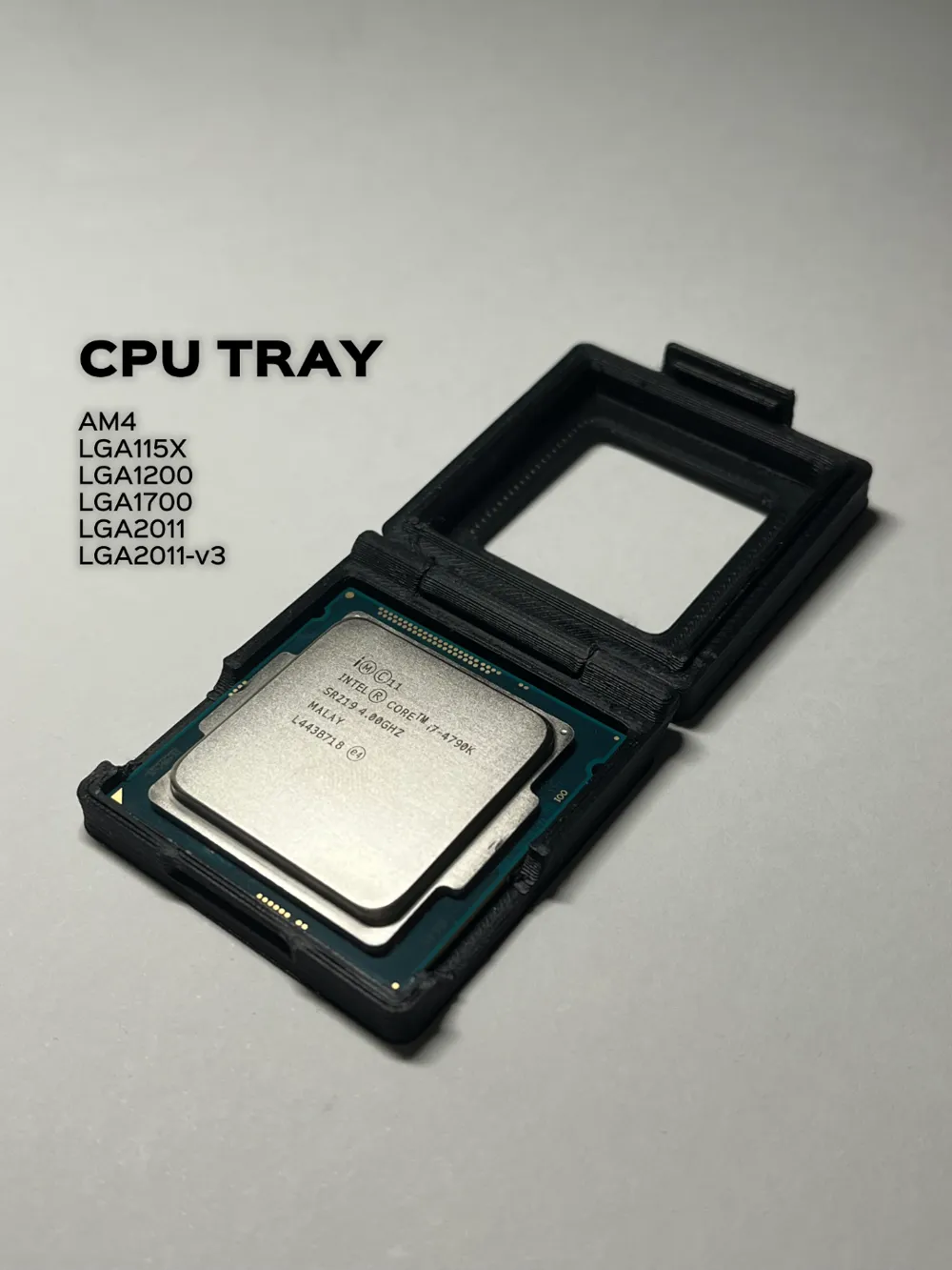 Flip Lid CPU Tray AM4|LGA115X|1200|1700|2011/-v3 Remixed by CXDESIGNS ...