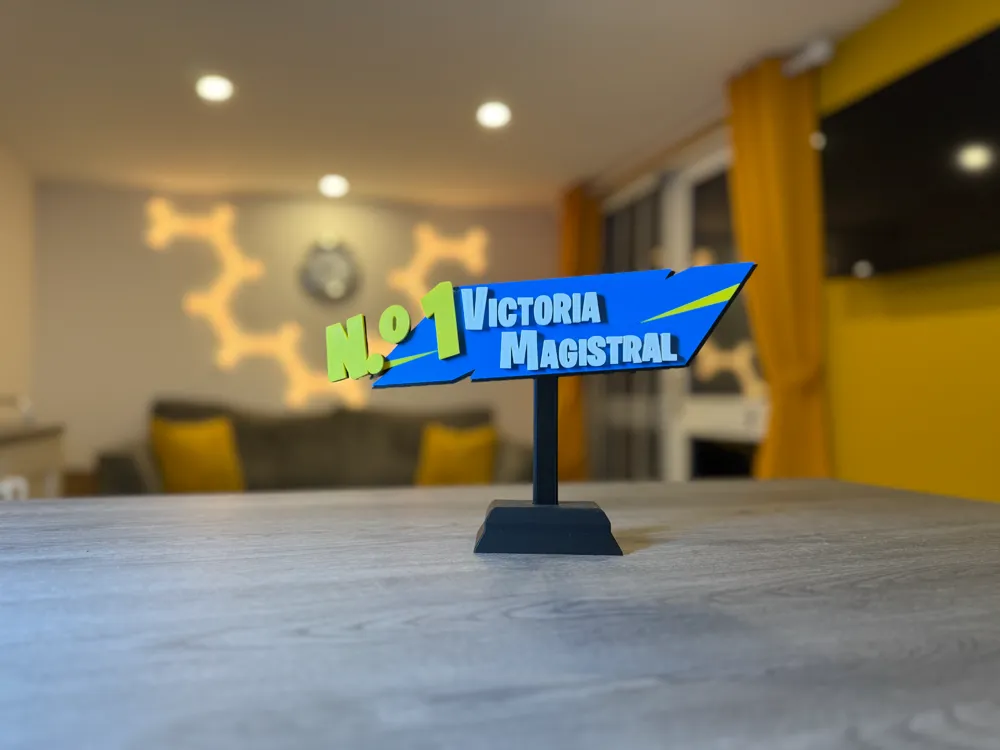 Fortnite Victory Royale Trophy - Free 3D Print Model - MakerWorld