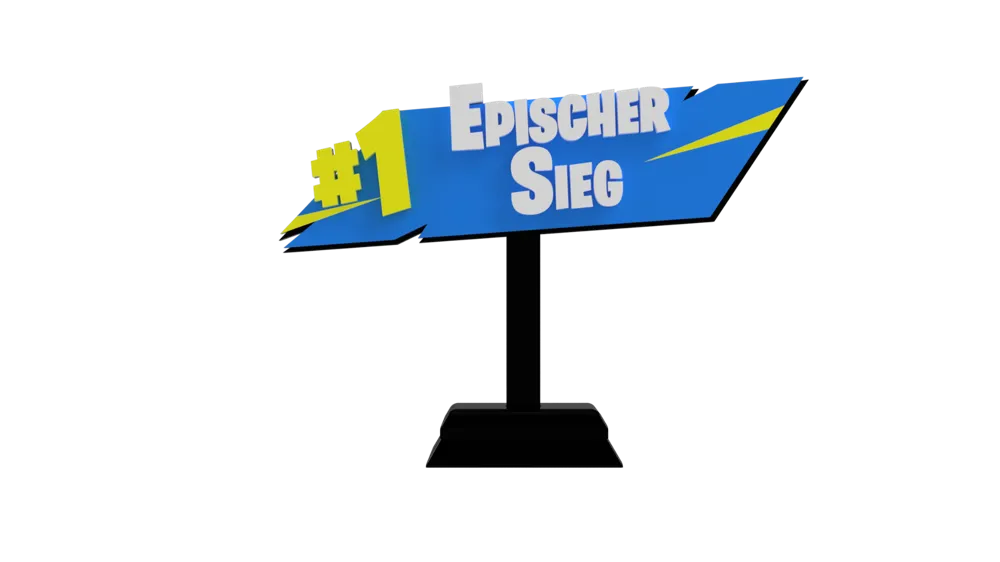 Fortnite Victory Royale Trophy - Free 3D Print Model - MakerWorld