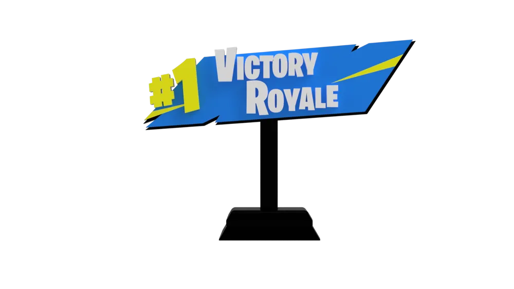 Fortnite Victory Royale Trophy - Free 3D Print Model - MakerWorld