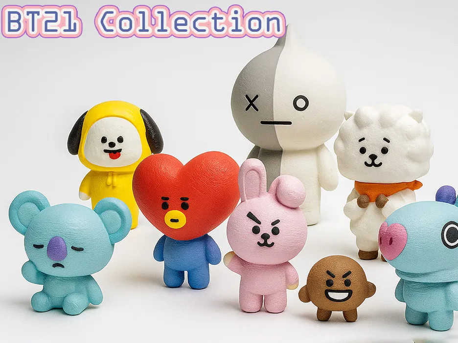 BT21 Collection - Free 3D Print Model - MakerWorld