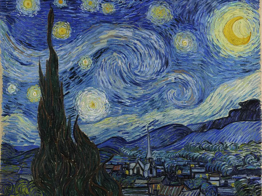 Starry Night Painting - Van Gogh - Free 3D Print Model - MakerWorld