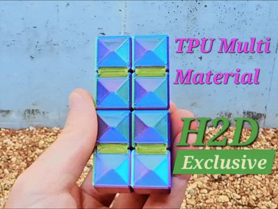 Infinity Cube Fidget - H2D TPU Multimaterial Test by Halfway_Engineered ...