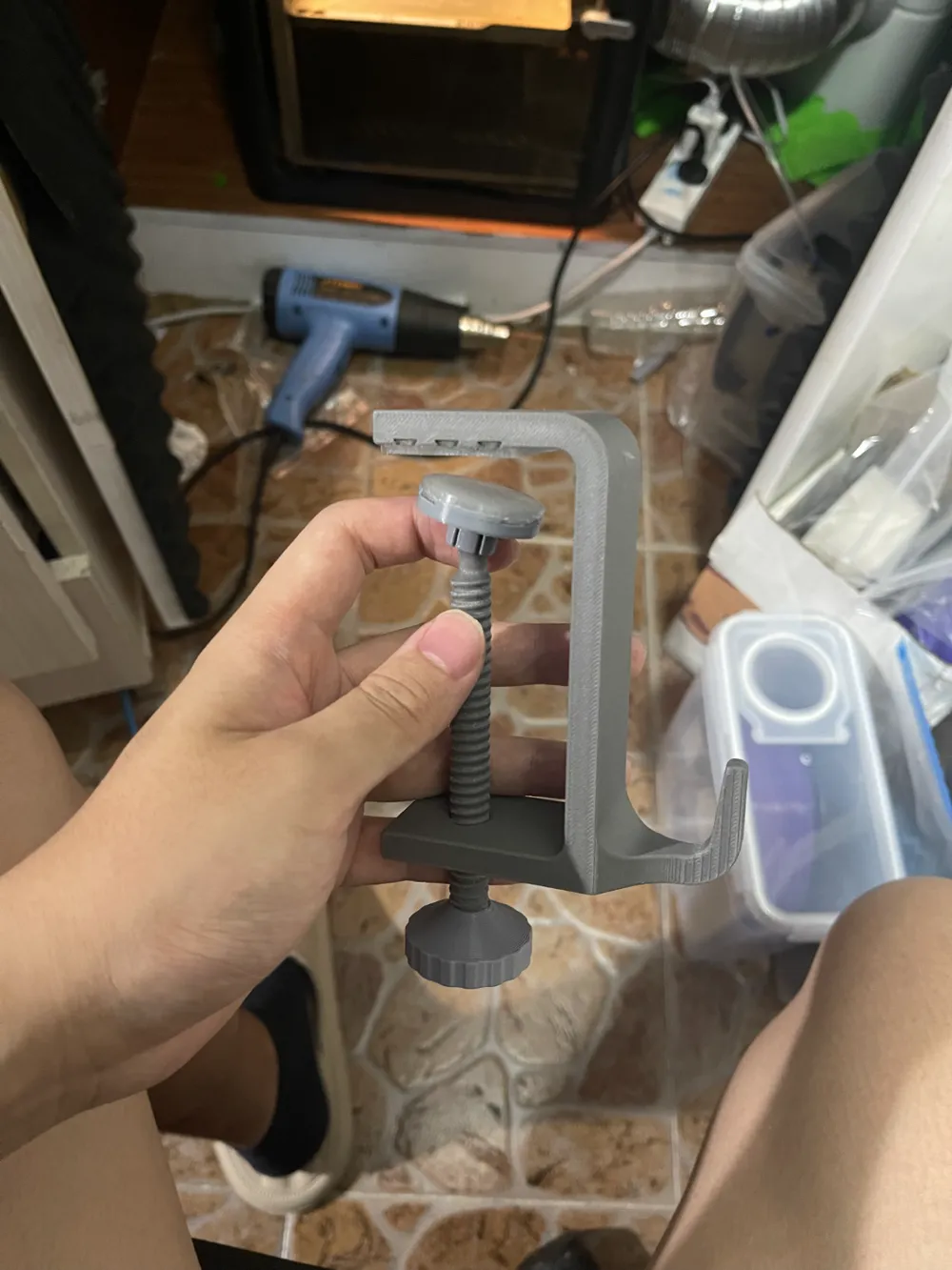 C字夹挂钩 C Clamp Hook - Free 3D Print Model - MakerWorld