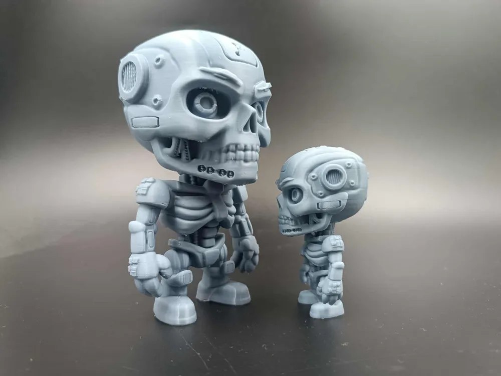 Chibi Terminator Cyborg - Robot - Free 3D Print Model - MakerWorld