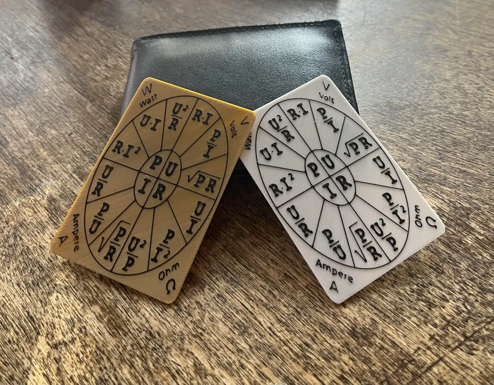 Ohms Law Cheat Sheet Card by Bryantallonn - MakerWorld