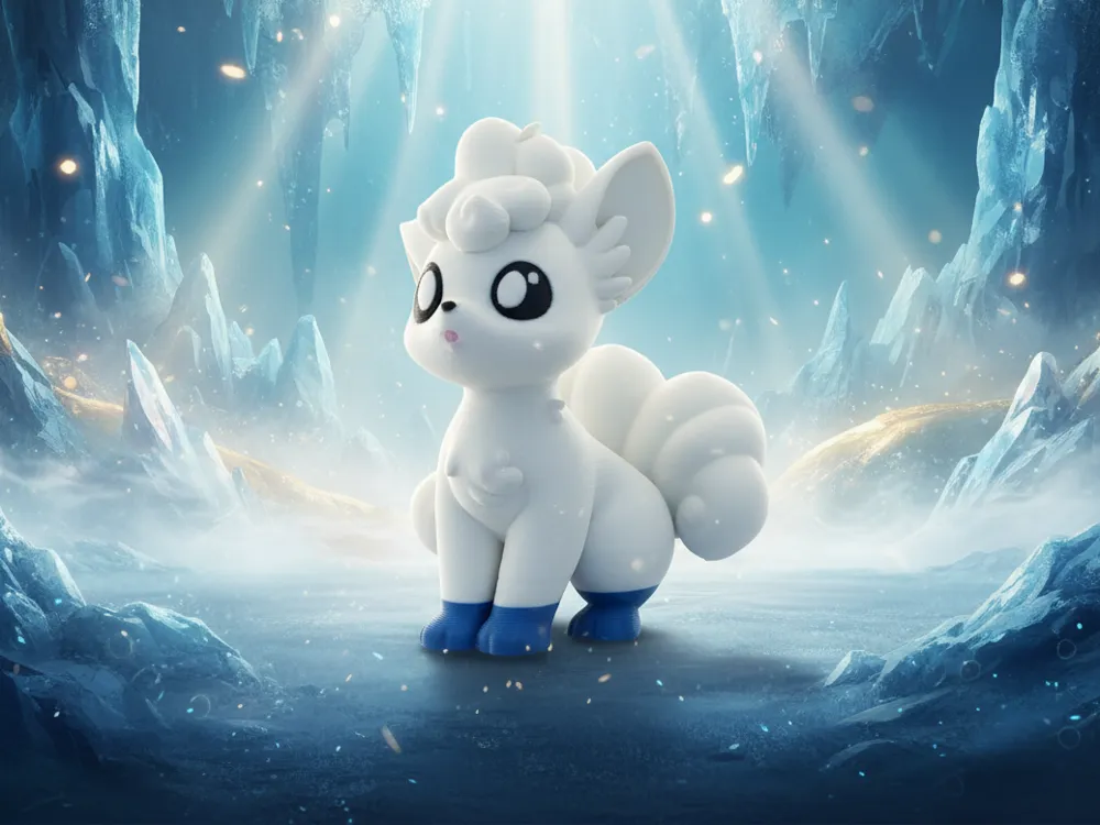 Pokémon & Vulpix - Alolan Vulpix - Free 3D Print Model - MakerWorld