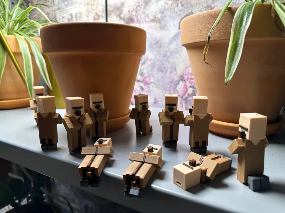Minecraft Villager Articulated by kirimba MakerWorld: Download Free 3D ...