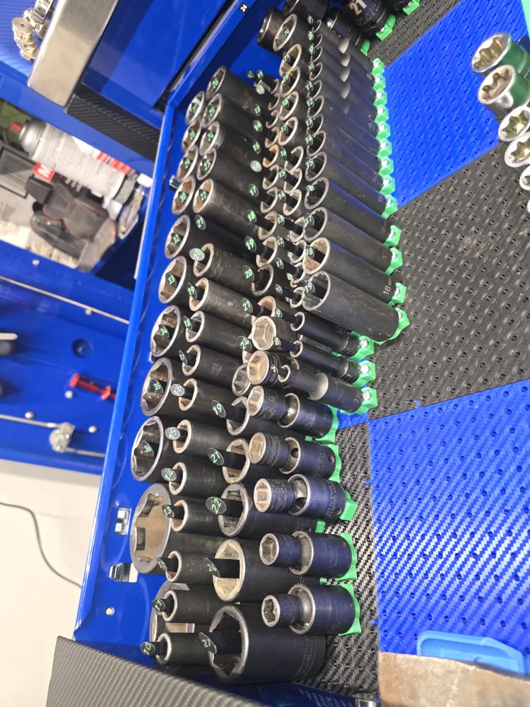 Modulare Werkzeugraster-Steckschlüsseladapter mit Größenstift ...