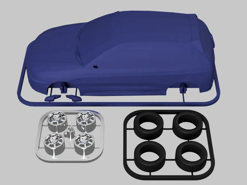 Mitsubishi Mirage Cyborg ZR (Colt CJ0) Kit Card - Free 3D Print Model ...