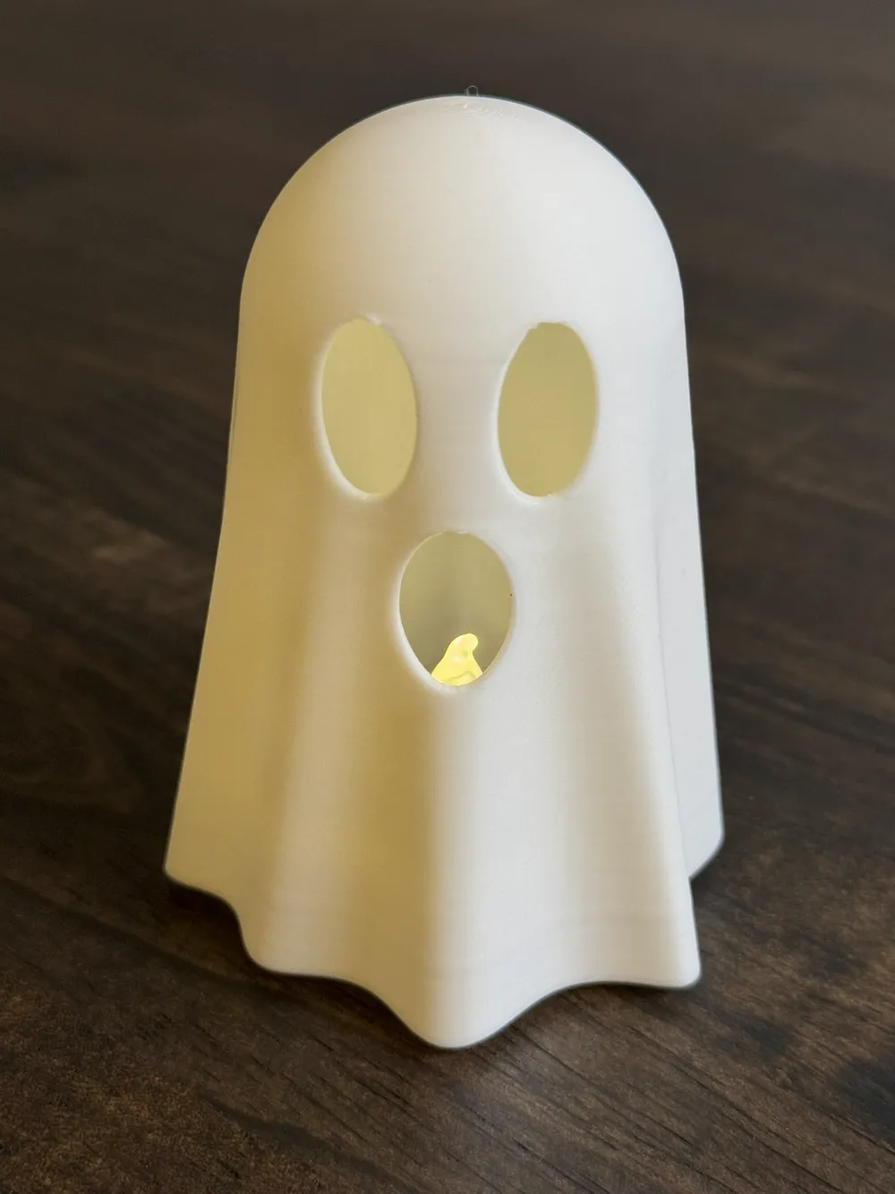 Spooky Ghost Tea Light Plug - Free 3D Print Model - MakerWorld