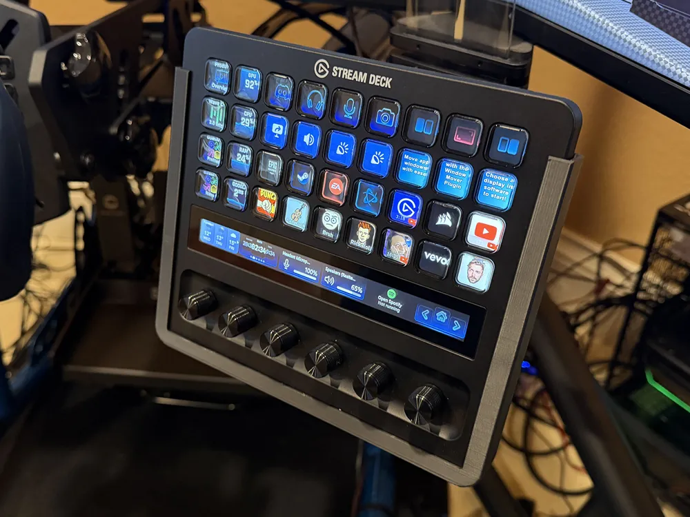 Stream Deck + XL Mount Trak Racer TRX Sim Cockpit - Free 3D Print Model ...